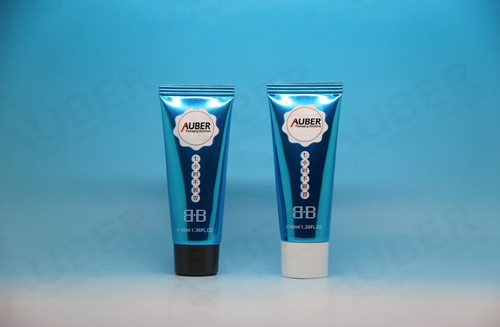 D35mm Shiny Blue Aluminum Plastic Laminated Tubes with Different Caps ...