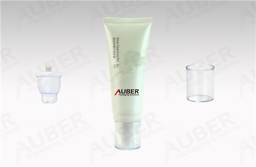 Airless Tubes Cosmetic With Transparent Pump Caps - Auber