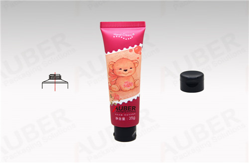 Red Skincare Tubes 25Mm With Black Flip Top Caps - Auber