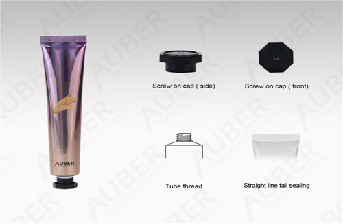 D22mm Aluminum Laminated Tubes Primer Packaging With Octagonal Cap - Auber
